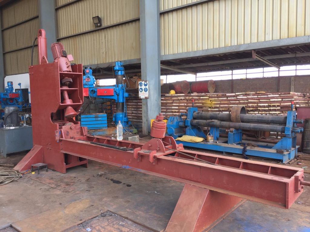 Manufacturing of Cone Flanging Machine for flanging of Max. cone ...